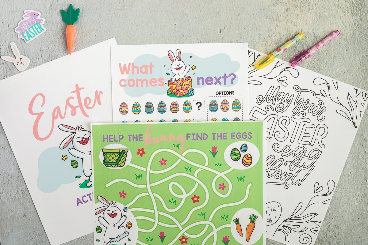 Free Printable Easter Worksheets for Kids - Modern Mom Life