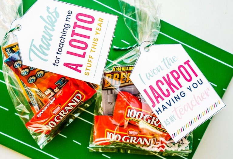 Lottery Ticket Teacher Gift Tags - Modern Mom Life Lottery Ticket Teacher Gift Tags - Modern Mom Life