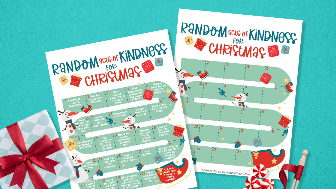 Christmas Random Acts of Kindness Countdown - Modern Mom Life