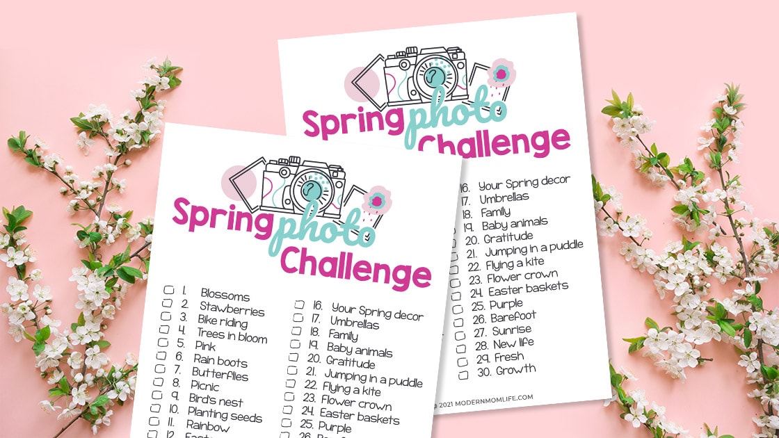Fun Spring Photo Scavenger Hunt Game for Kids - Modern Mom Life